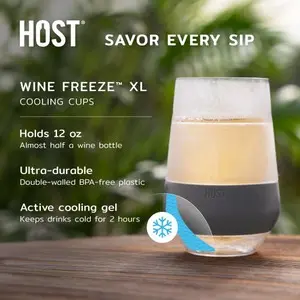 HOST Wine Freeze Xl Cooling Cup In Marble