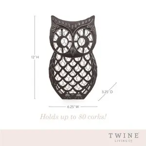 TWINE Wise Owl Cork Holder