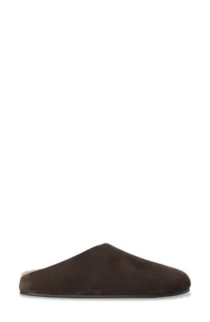 THE ROW Hudson Leather Mules - Lacquer Brown