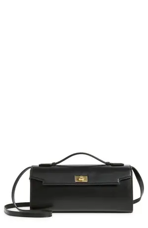 ANYA HINDMARCH Mortimer Leather Clutch - Black