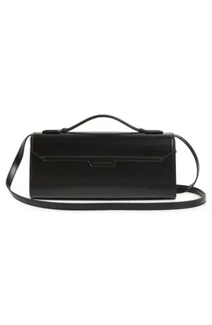 ANYA HINDMARCH Mortimer Leather Clutch - Black