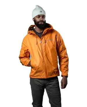 WOODPECKER Wind Rain Shell Jacket - Orange Diamond