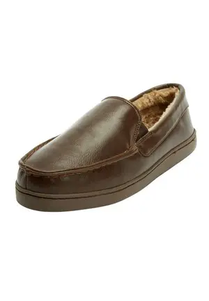KINGSIZE Romeo Slippers With Faux-fur Lining - Brown