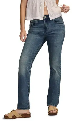 LUCKY BRAND Curvy High-Waist Straight-Leg Jeans