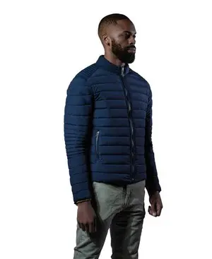 WOODPECKER Moto Style Zip-up Jacket - Navy