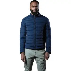 WOODPECKER Moto Style Zip-up Jacket - Navy