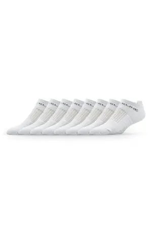 STRIDELINE Premium No-show Socks 8-pack - White