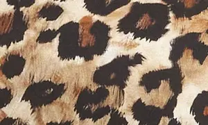 Karen Kane Shirred Jersey Top - Leopard