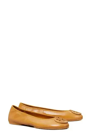 Tory Burch Reva Travel Ballet Flat - Walnut/walnut
