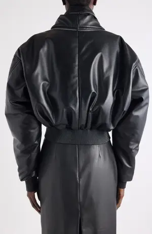 Givenchy Lambskin Leather Bomber Jacket