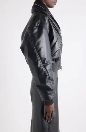 Givenchy Lambskin Leather Bomber Jacket