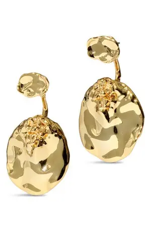Alexis Bittar Brut Coin Drop Earrings - No Stones