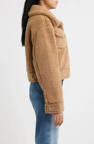 UGG Faux Shearling Trucker Jacket - Chestnut