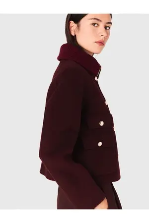 Maje Reversible Double-faced Jacket - Burgundy / Red