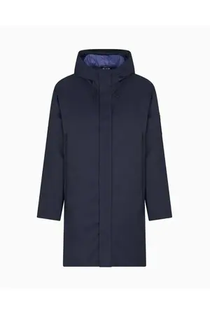 Emporio Armani Ea7 Asv Padded Hooded Parka - Navy