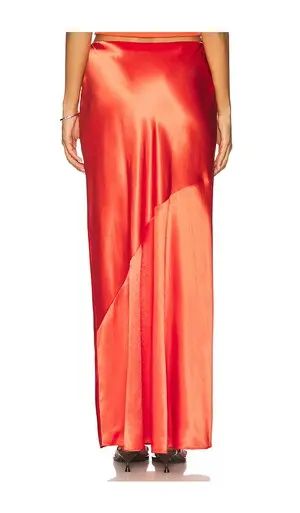 Vince Satin Maxi Skirt - Burnt Orchid