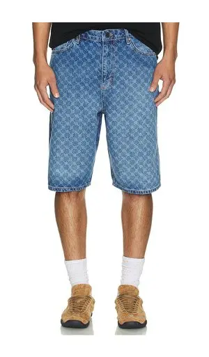 DAILY PAPER Monogram Denim Shorts