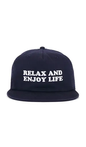FREE & EASY Relax 5 Panel Strapback Hat - Navy