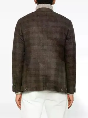 Canali Double-breasted Checked Blazer
