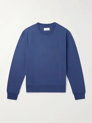 Mr P. Cotton-blend Jersey Sweatshirt - Blue