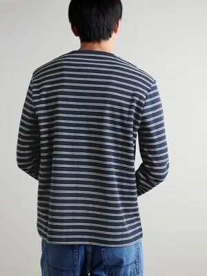 Mr P. Striped Cotton-jersey T-shirt