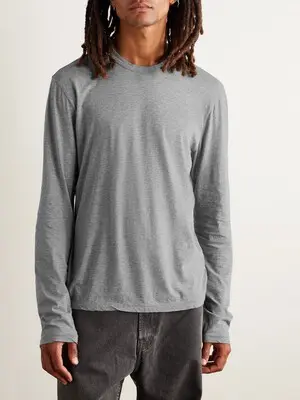 JAMES PERSE Lotus Slim-fit Cotton-jersey T-shirt - Gray