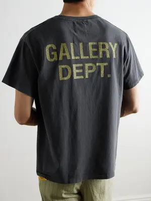 GALLERY DEPT. See No Evil Glittered Printed Cotton-jersey T-shirt