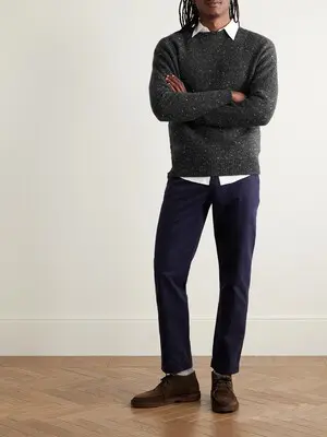 Inis Meáin Merino Wool And Cashmere-blend Sweater - Gray