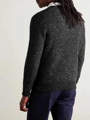 Inis Meáin Merino Wool And Cashmere-blend Sweater - Gray