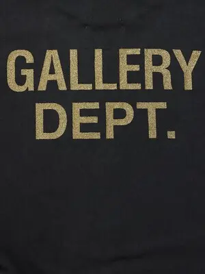GALLERY DEPT. Biker Dog Glittered Printed Cotton-jersey T-shirt - Black