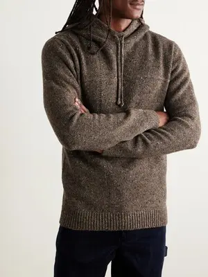 Inis Meáin Merino Wool And Cashmere-blend Hoodie