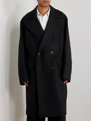 Dries Van Noten Oversized Double-breasted Wool-blend Twill Coat