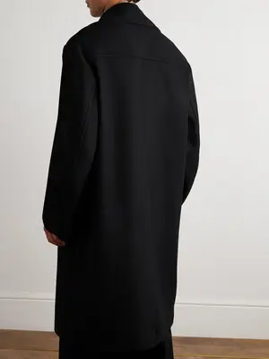 Dries Van Noten Oversized Double-breasted Wool-blend Twill Coat
