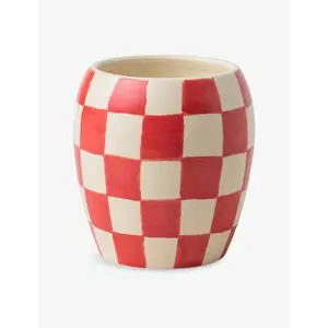 PADDYWAX Checkmate Rose + Santal Scented Candle With Checkered Porcelain Vessel 311g - One-color