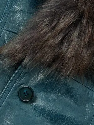 Chloé Belted Shearling-trimmed Paneled Leather Jacket
