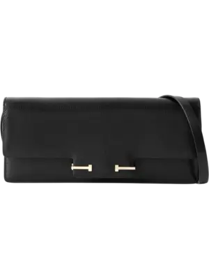 TOM FORD Textured-leather Clutch