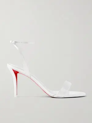 CHRISTIAN LOUBOUTIN Miss Z 80 Leather Sandals - White