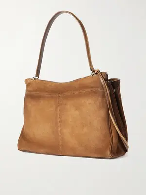 Balenciaga Rodeo Medium Suede Shoulder Bag - Brown