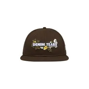 DENIM TEARS Floral Logo Cap - Brown