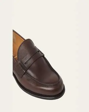 Church's Pembrey 2.0 Grained Leather Penny Loafers - Burnt