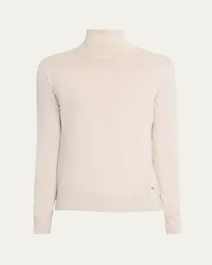 Brioni Cashmere And Silk Slim Turtleneck Sweater