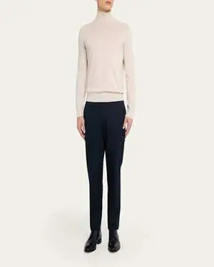 Brioni Cashmere And Silk Slim Turtleneck Sweater