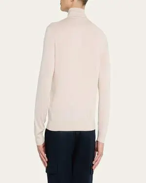 Brioni Cashmere And Silk Slim Turtleneck Sweater