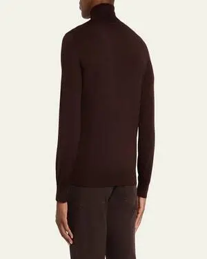 Brioni Cashmere And Silk Slim Turtleneck Sweater
