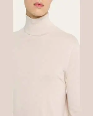 Brioni Cashmere And Silk Slim Turtleneck Sweater