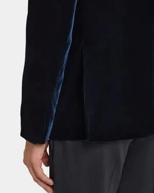 Giorgio Armani Apos;s Velvet Notch Lapel Dinner Jacket - Navy