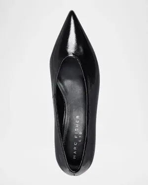 Marc Fisher Cecile Leather Pumps - Black