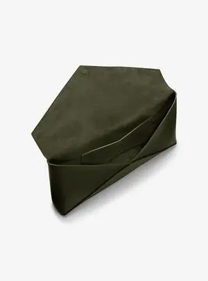 Michael Kors Jeanne Medium Leather Envelope Clutch
