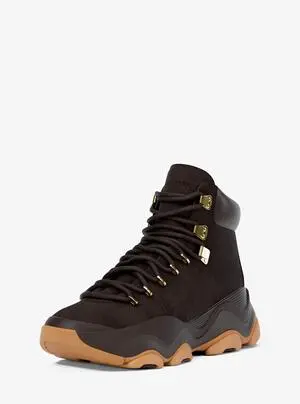 Michael Kors Atlas Suede Lace-up Boots