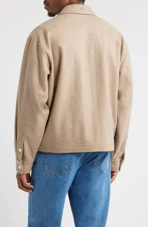 SANTO STUDIO Trapani Wool-blend Zip-up Jacket